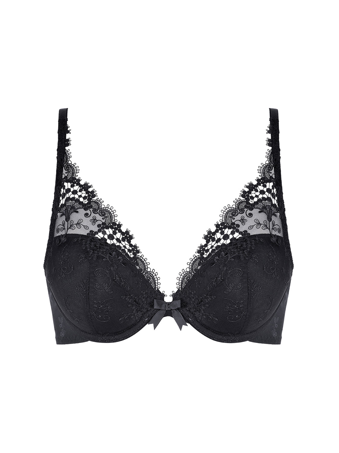 Simone Pérèle Wish Triangle Push Up Bra - Black – Simone Perele