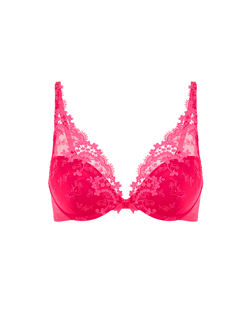 Wish Triangle Push Up Bra - Fabulous Pink – Simone Perele