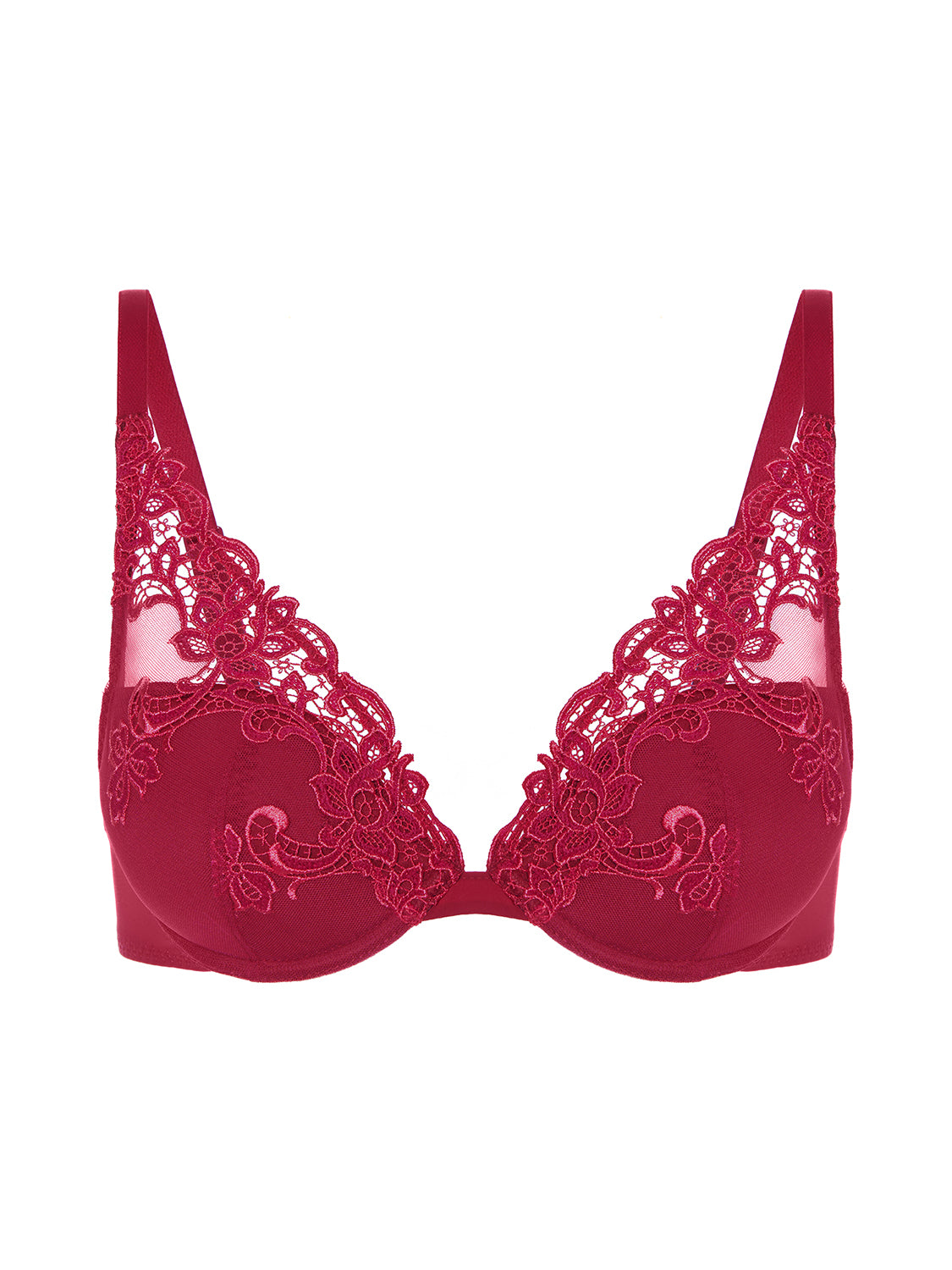 Simone Pérèle Saga Triangle Push Up Bra - Lipstick – Simone Perele