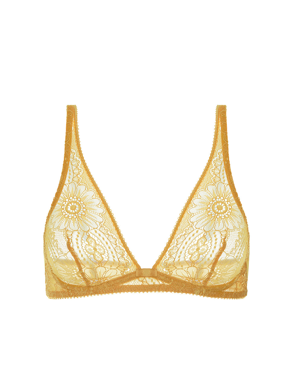 Simone Pérèle Embleme Soft Cup Triangle Bra - Golden Yellow – Simone Perele