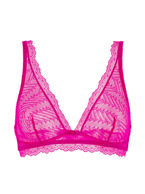 Canopee Soft Cup Triangle Bra - Hibiscus Pink – Simone Perele