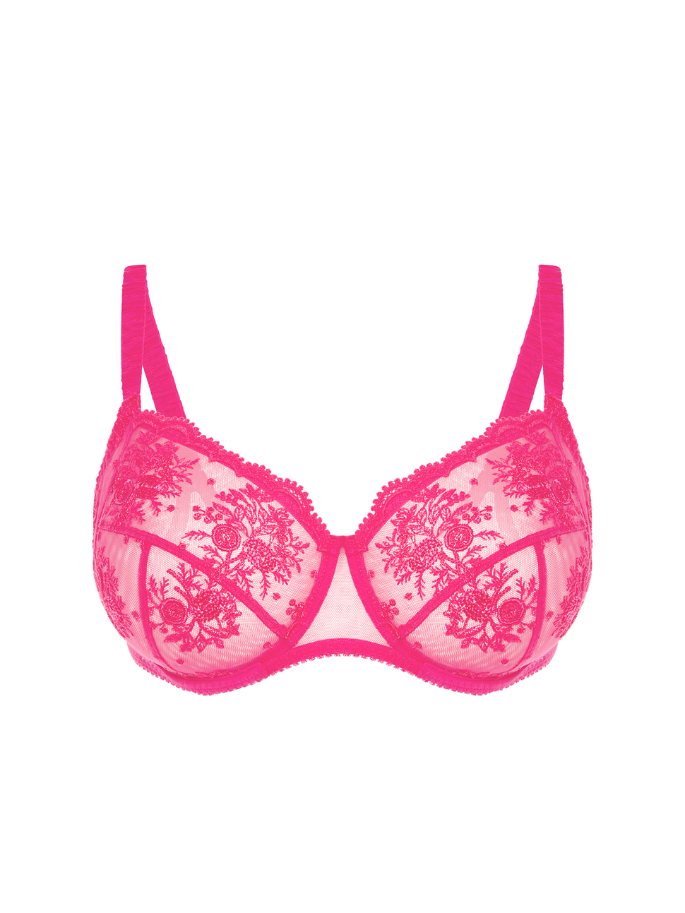 Intrigue Full Cup Control Bra - Disco Pink – Simone Perele