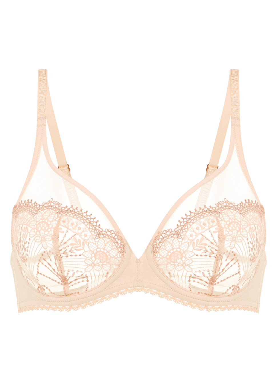 Allure Full Cup Plunge Bra - Chic Beige – Simone Perele