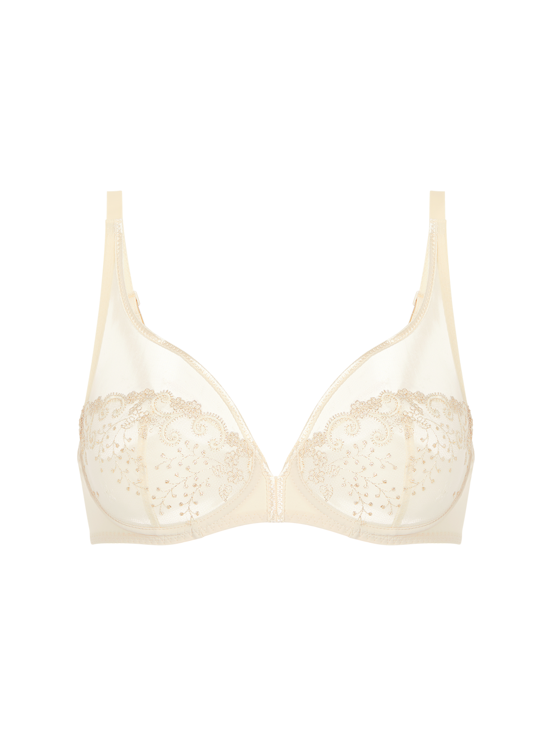 Delice Full Cup Plunge Bra - Beige Topaz – Simone Perele