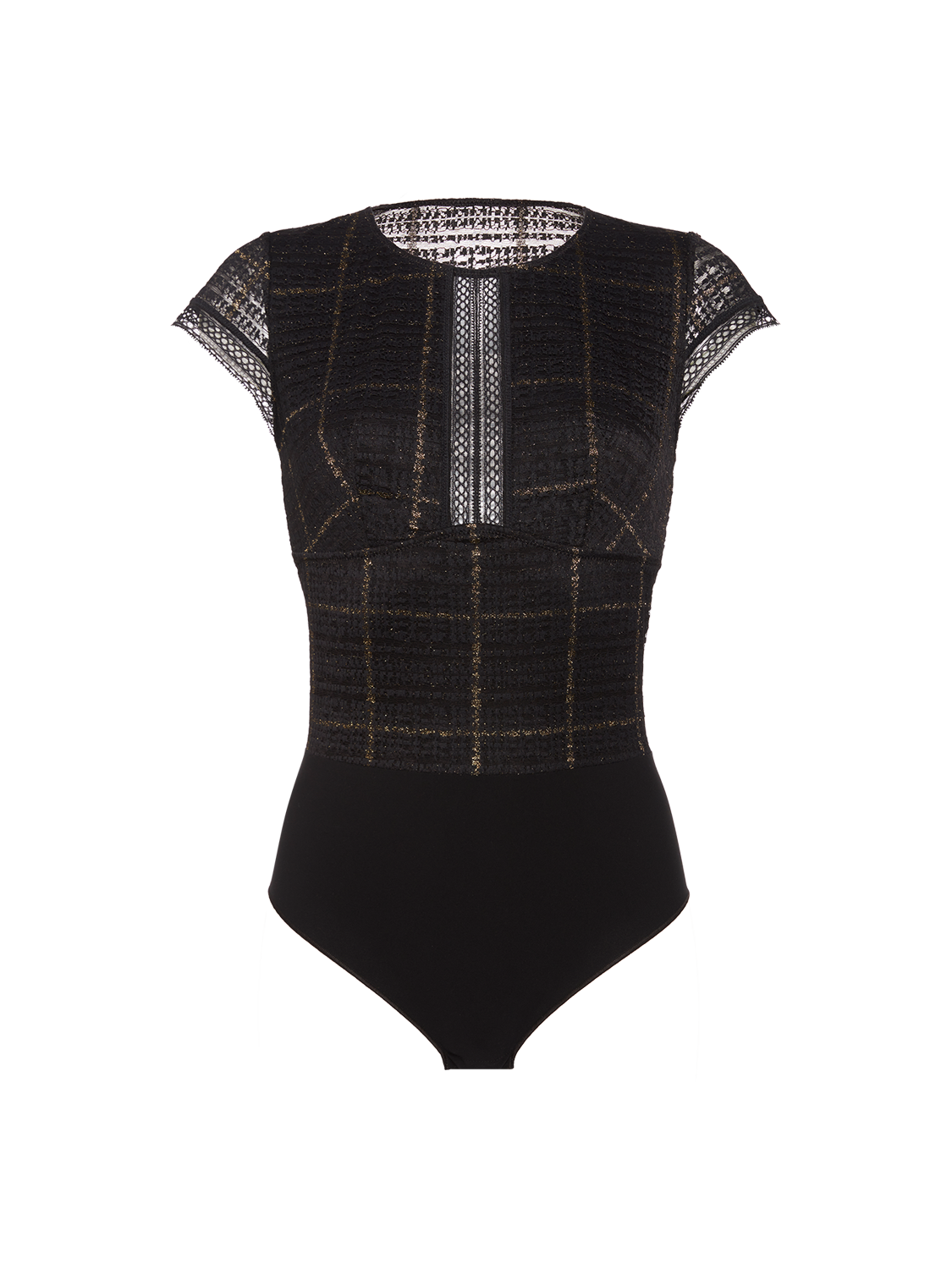 Desiree Short Sleeve Bodysuit - Black – Simone Perele