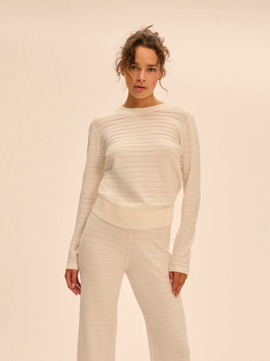 Pollen Loungewear Sweater - Natural – Simone Perele