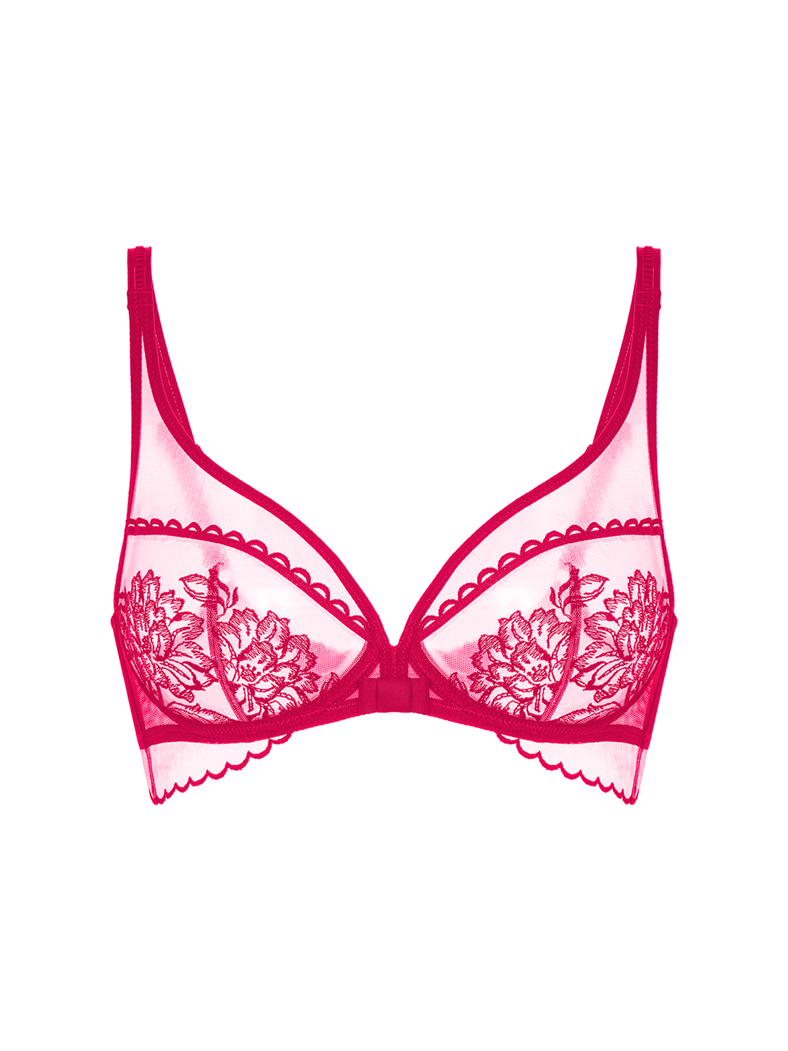 Romance Full Cup Plunge Bra - Cranberry – Simone Perele