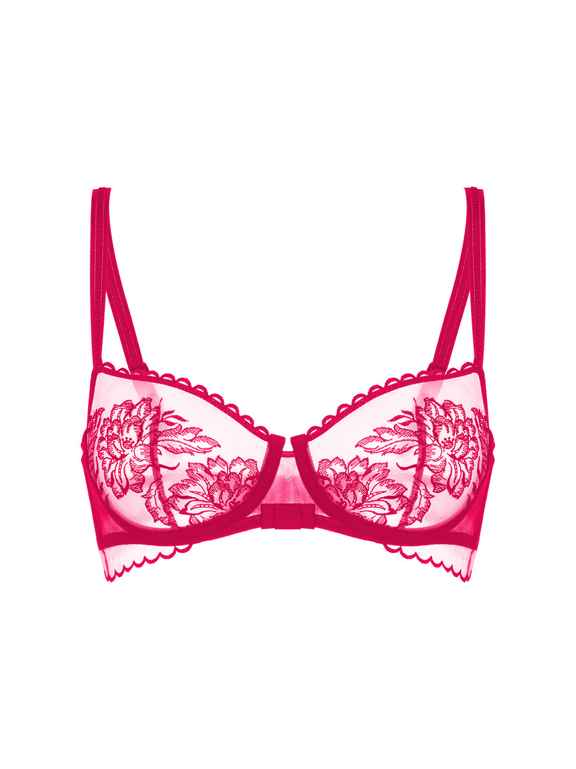 Romance Half Cup Bra - Cranberry – Simone Perele